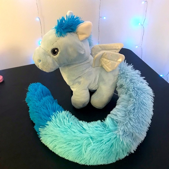 Gund | Toys | Fluffy Blue Kawaii Fluttercorn | Poshmark